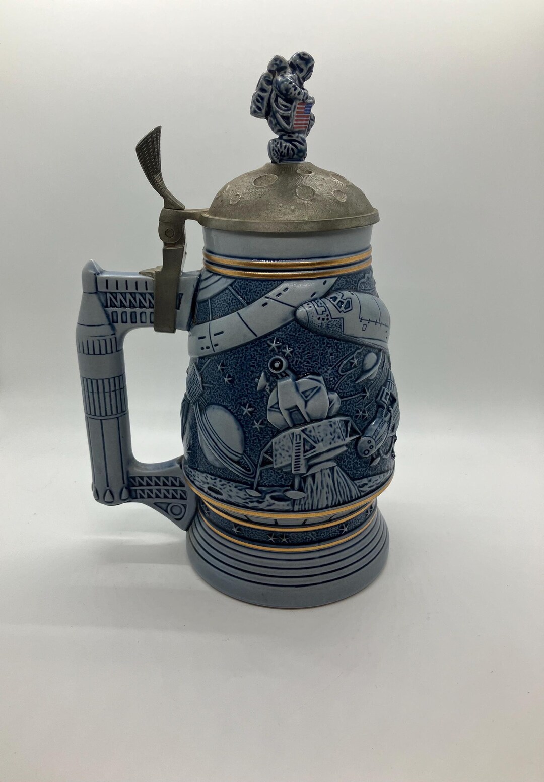 Avon “conquest of Space” Collectible Stein, Lidded, 1991 - Etsy