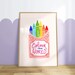 Printable Crayons Poster "colour Your World". Kids Art Space. Children ...