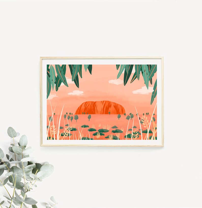 Digital Download: Uluru, Australian Landscape - Etsy