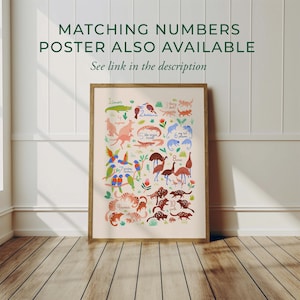 Australian Animal Alphabet Poster for Children's Nursery. Bright ...