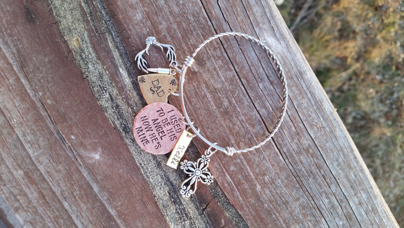 Hand Stamped Memorial Remembrance Bracelet Necklace I used to | Etsy