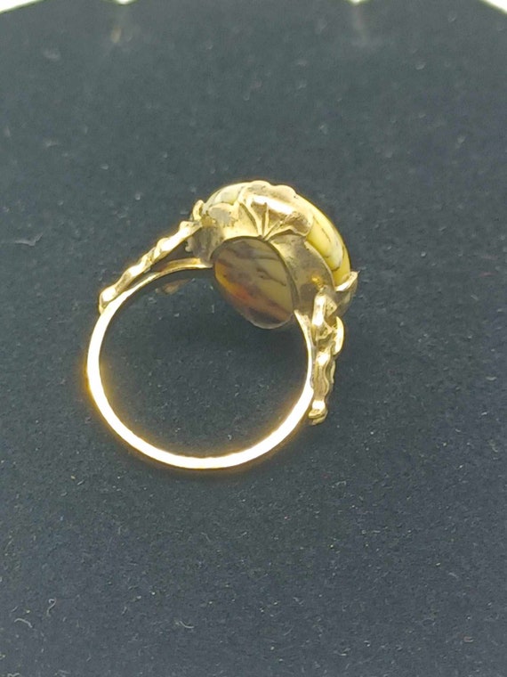 Navada Turquoise mines 10k gold filled ring size 7 - Gem