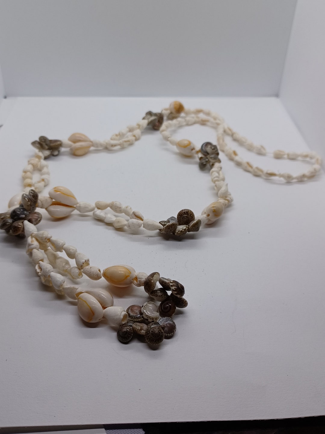 Vintage Cowrie Shell Necklace Hawaiian Lei - Etsy