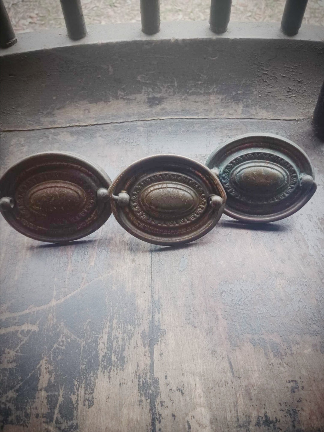 Set of 3 Antique/vintage Drawer Pulls - Etsy