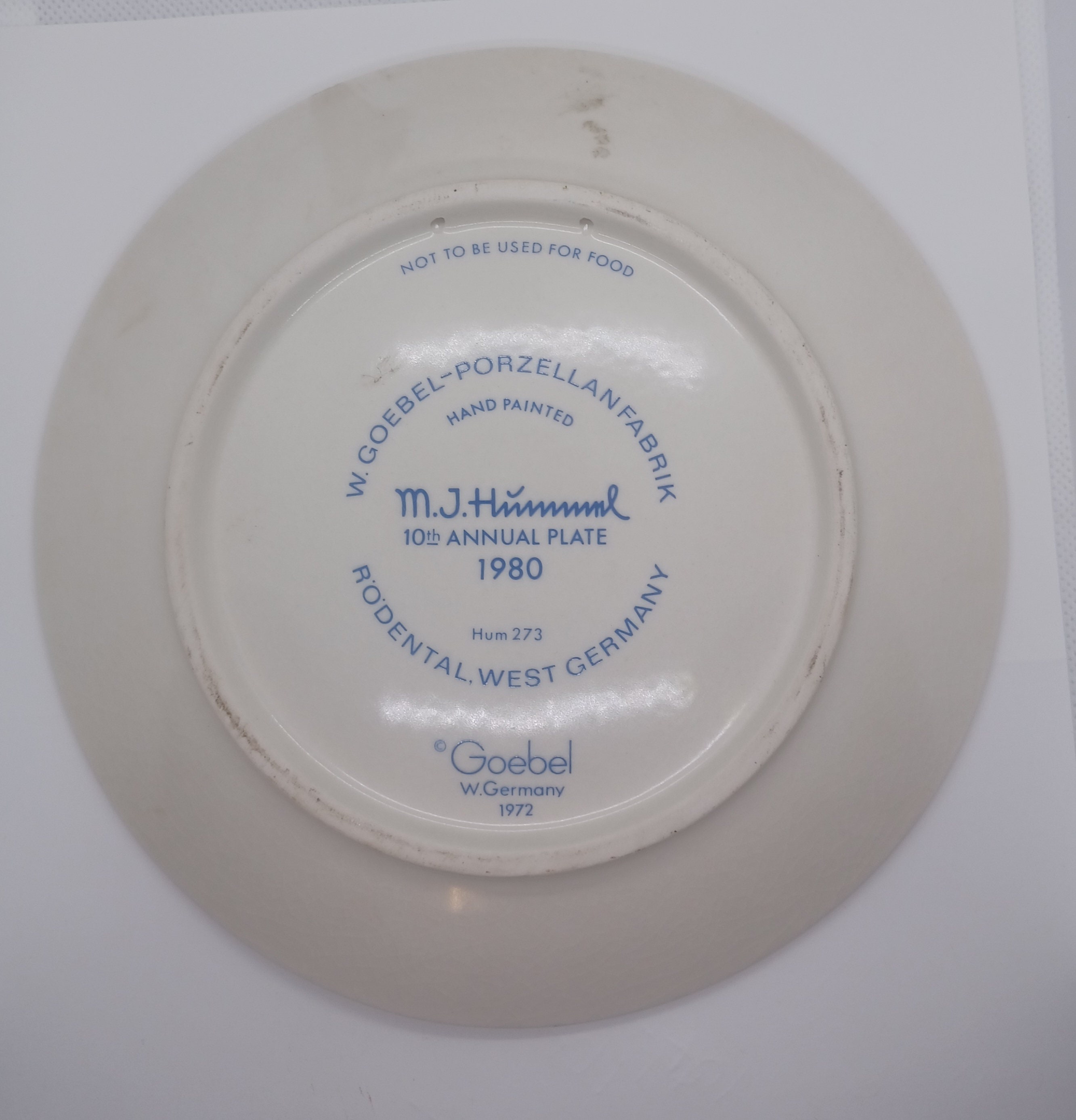 Vintage Hummel Goebel Annual Collectors Plate 1980 - Etsy