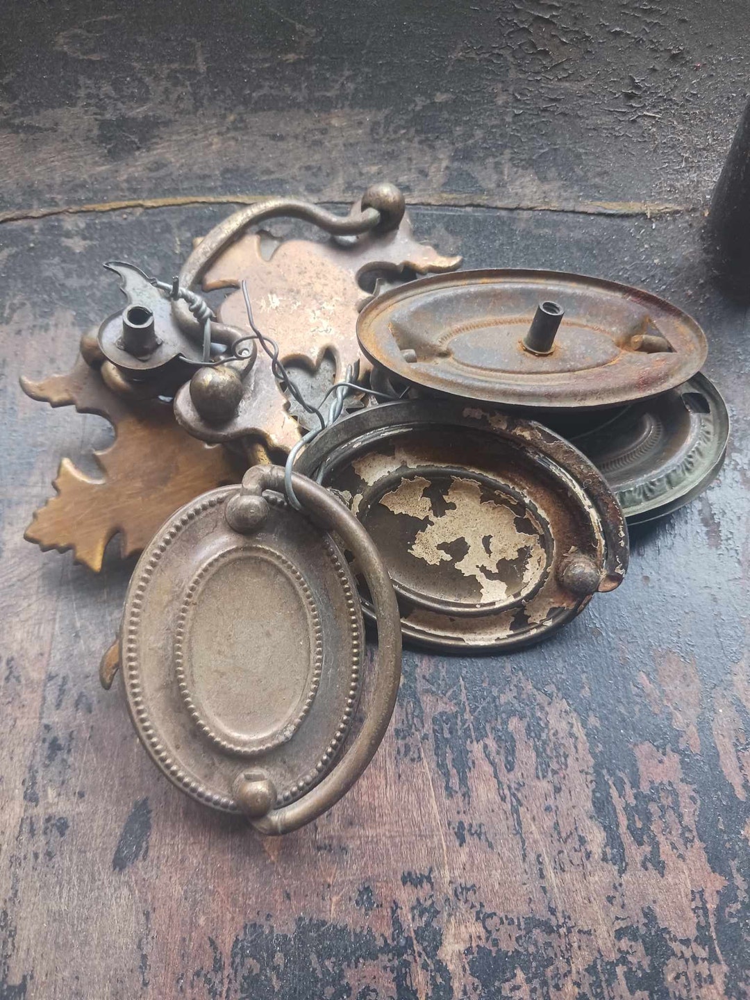 Antique 9 Different Drawer Pulls - Etsy
