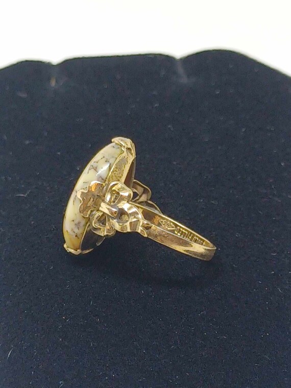 Navada Turquoise mines 10k gold filled ring size 7 - Gem