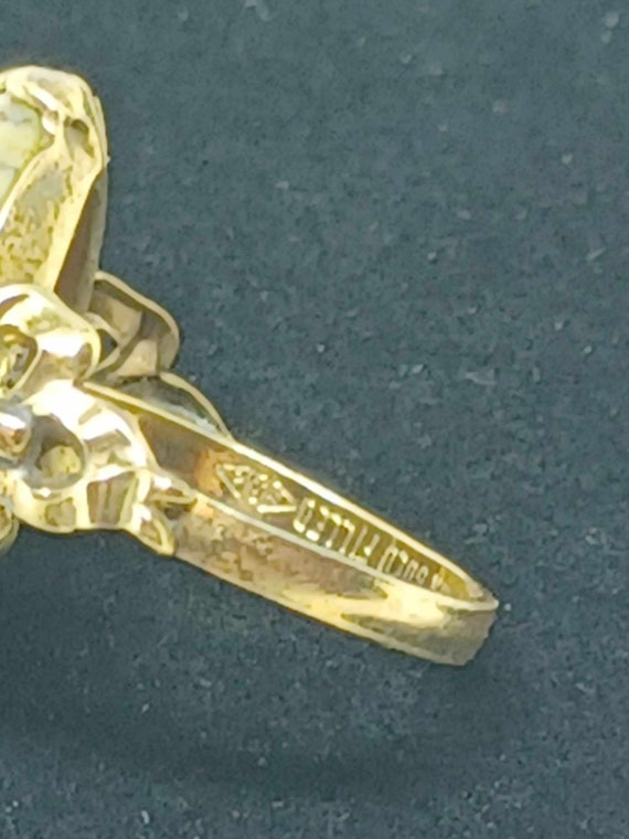 Navada Turquoise mines 10k gold filled ring size 7 - Gem