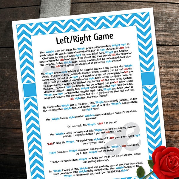 Grinch Left Right Printable Story Game - Etsy