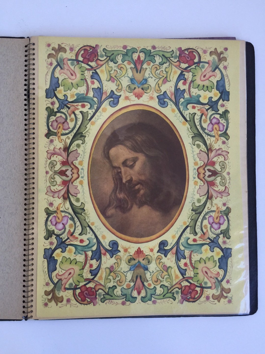 Vintage Spiral Notebook With Religious Prints - Etsy