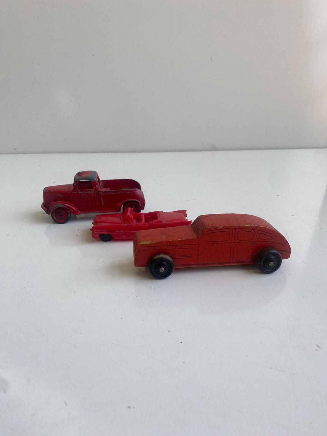 Vintage Red Toy Cars for Display or Art - Etsy