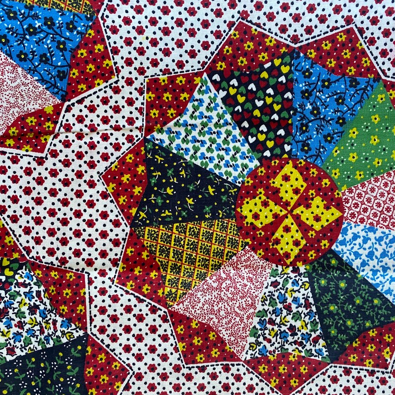 Patchwork Fabric - Etsy