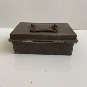 Vintage Metal Cash Box With Tray and Key Early 20th Century - Etsy