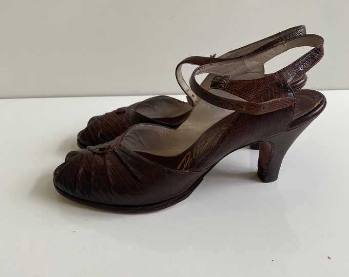Vintage 1950s Palizzio New York Leather Sandals New Soles - Etsy