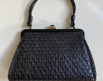 Black Basket Weave Vinyl - Etsy