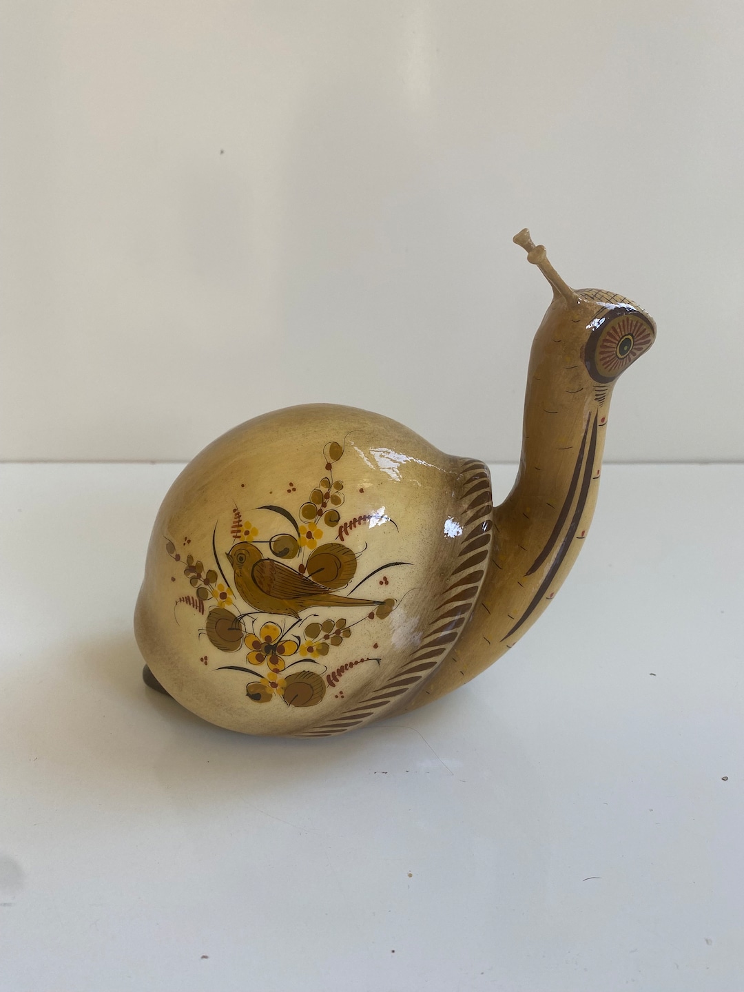 Vintage Mexican Paper Mache Snail Mid Century by Ser Mel of - Etsy