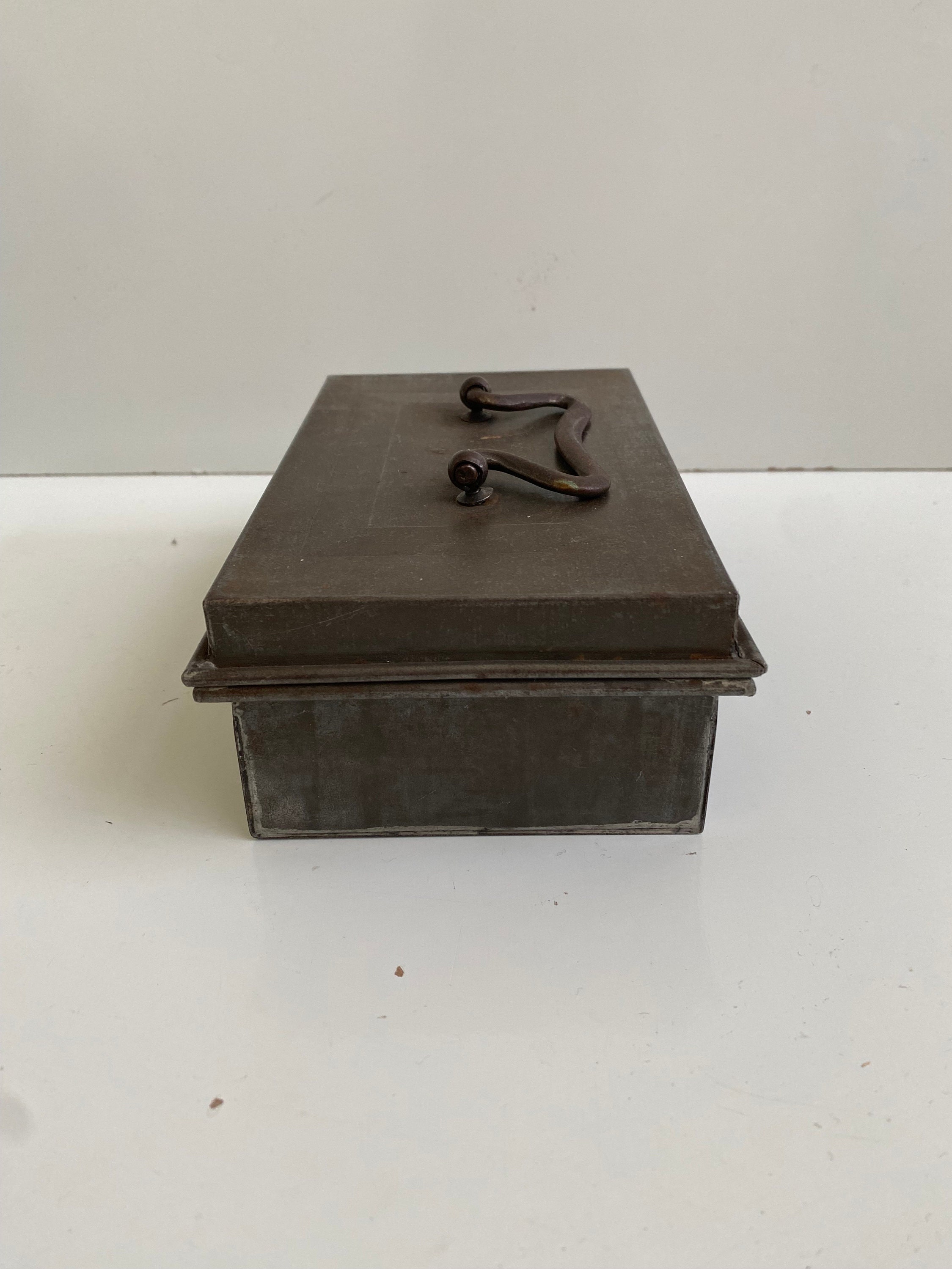 Vintage Metal Cash Box With Tray and Key Early 20th Century - Etsy
