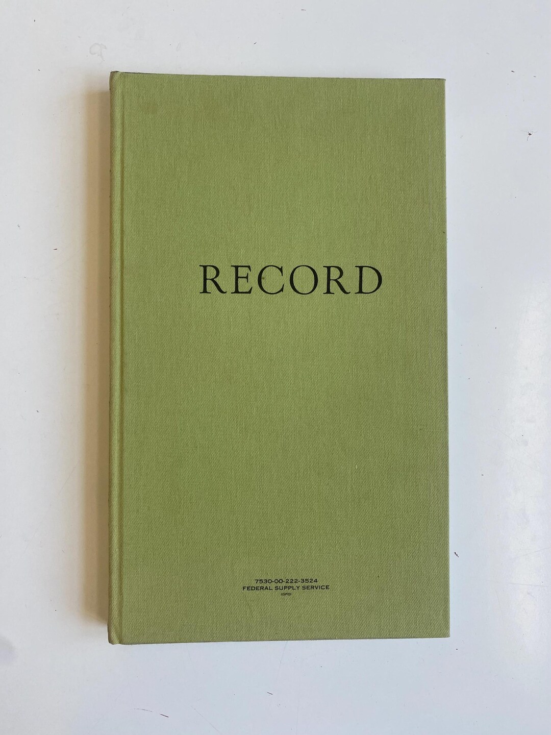 Vintage Federal Supply Service Record Book Military Log Book ...