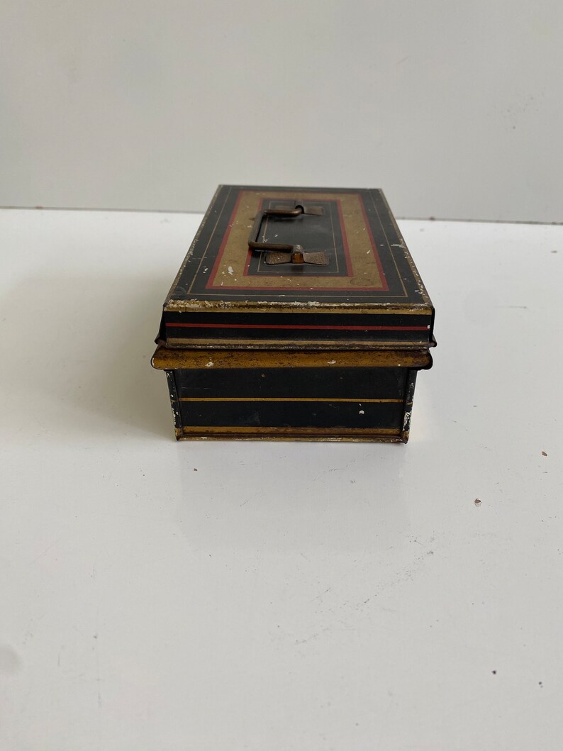Vintage Metal Cash Box With Tray Early 20th Century Made in England - Etsy