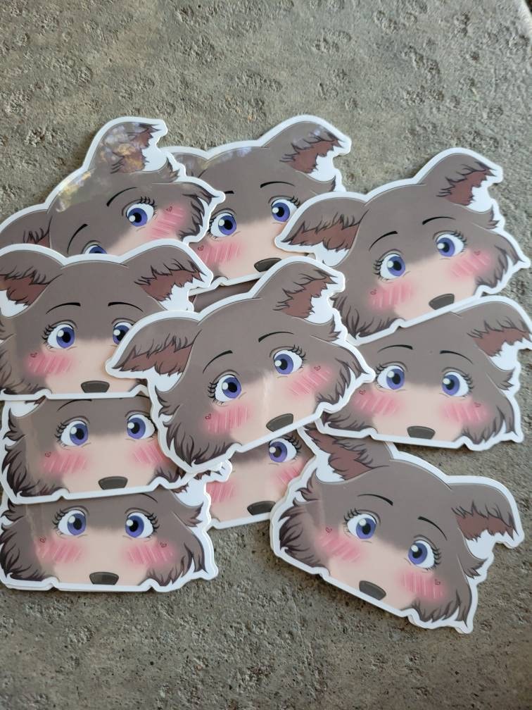 Juno Beastars Peeker Sticker LARGE Anime Wolf Sticker - Etsy