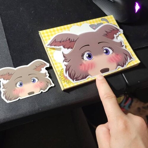 Juno Beastars Peeker Sticker LARGE Anime Wolf Sticker - Etsy