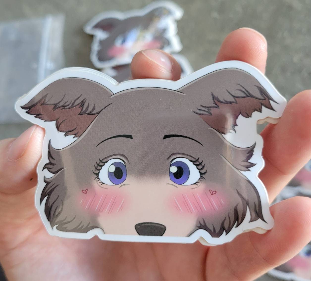 Juno Beastars Peeker Sticker LARGE Anime Wolf Sticker - Etsy