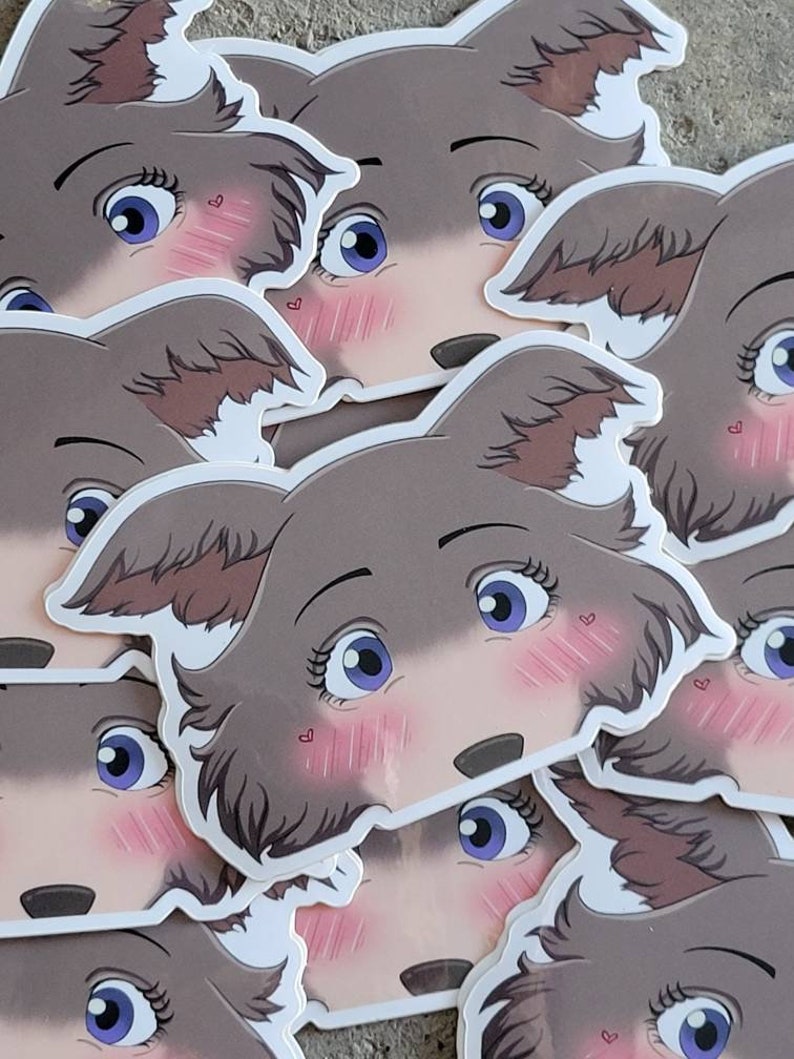 Juno Beastars Peeker Sticker LARGE Anime Wolf Sticker - Etsy