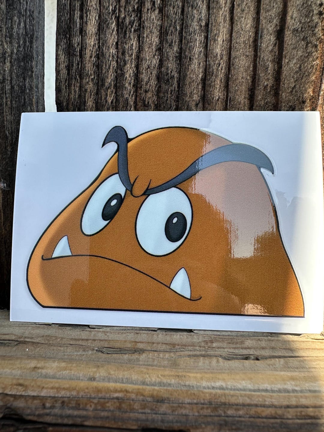 Angry Mushroom Goomba Peeker Sticker Car Decal - Etsy