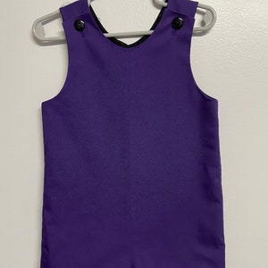 Purple Twill Overalls, Dark Purple Twill Boy, Boys Jon Jon, Custom Made ...