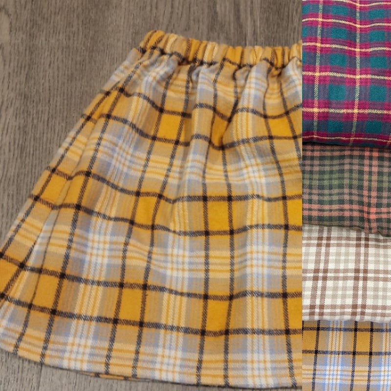 Red Plaid Skirt Size 8 - Etsy