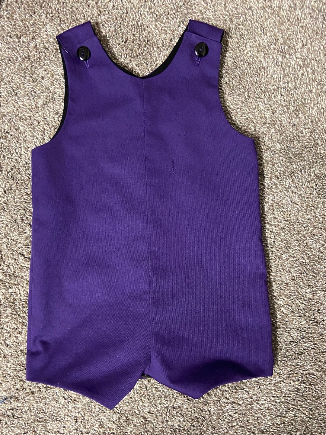 Purple Twill Overalls, Dark Purple Twill Boy, Boys Jon Jon, Custom Made ...