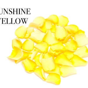 Freeze Dried Yellow Wedding Confetti Rose Petals, Natural Biodegradable ...