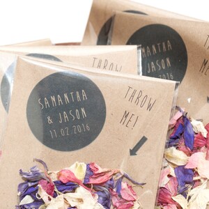 Wedding Confetti Personalised Envelopes (biodegradable Confetti) - Etsy