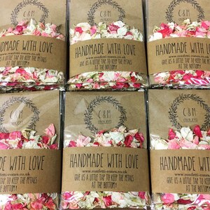 Wedding Confetti Personalised Envelopes (biodegradable Confetti) BOHO ...