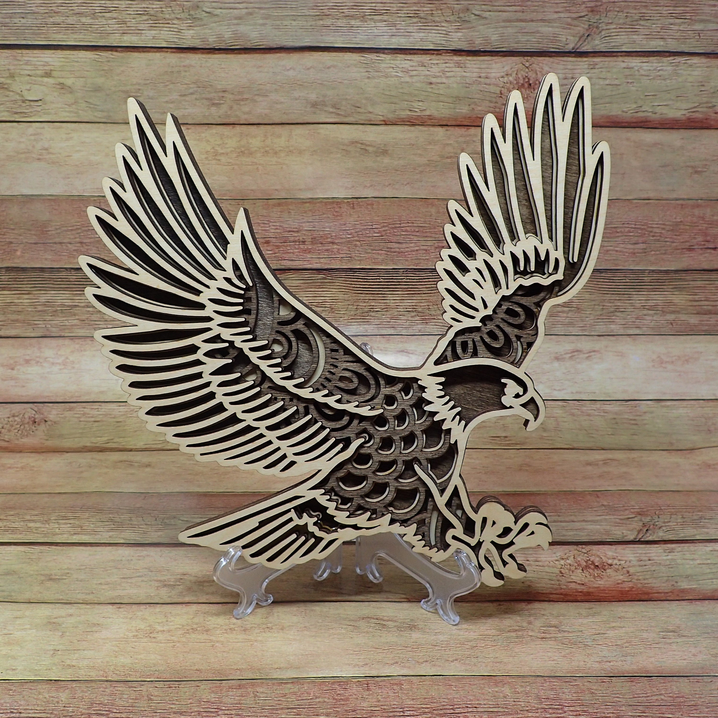 Layered Wood Eagle Wall/shelf Art - Etsy