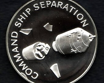 APOLLO 13 Space Flown to Moon Material Large Sterling Silver - Etsy