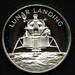 APOLLO 13 Space Flown to Moon Material Large Sterling Silver Coin ...
