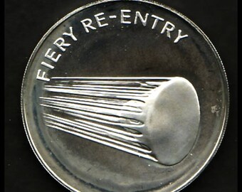 APOLLO 13 Space Flown to Moon Material Large Sterling Silver - Etsy