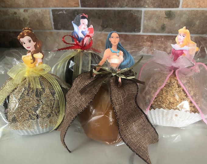 Princess Themed Caramel Apple | Etsy