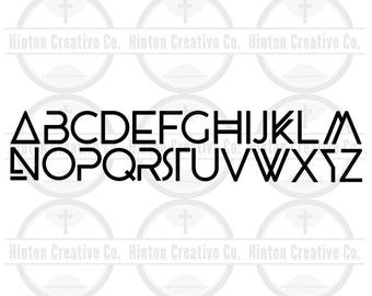 Greek Alphabet Cut File Print File SVG Circuit Silhouette Brother Image ...