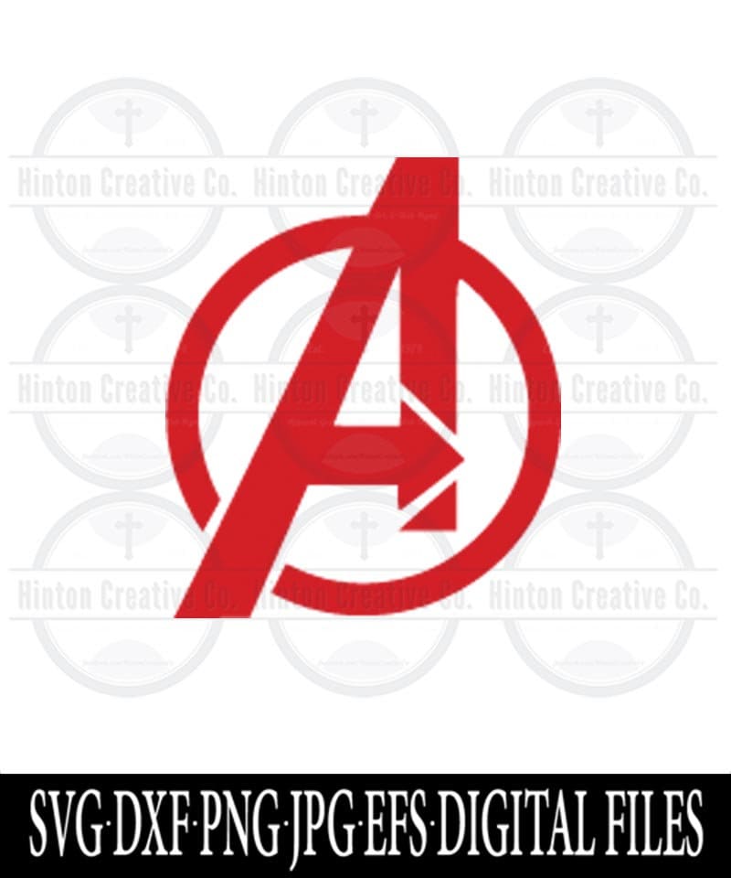 The Avengers A Logo Digital Cut File Print File SVG Circuit | Etsy