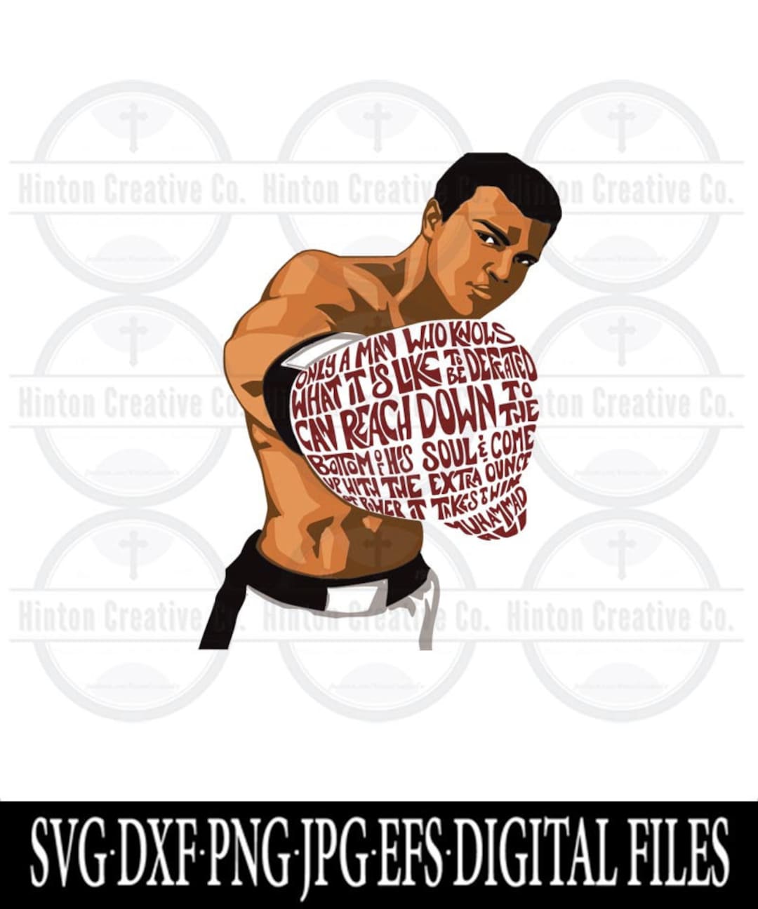 Muhammad Ali - the Greatest VI Digital Cut File Print File SVG Circuit ...