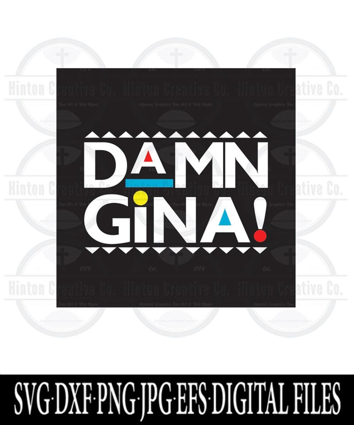 Damn Gina Digital Cut File Print File SVG Circuit Silhouette | Etsy
