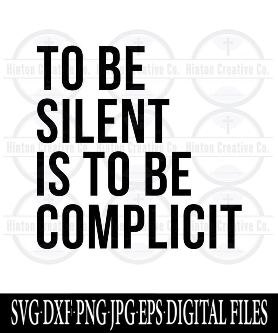 To Be Silent is to Be Complicit Cut File Print File SVG Circuit Brother ...