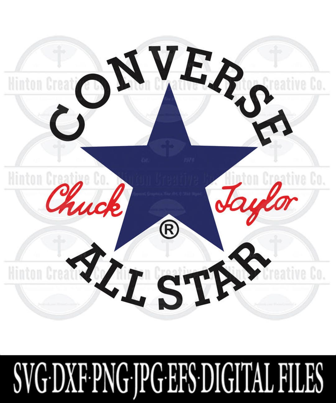 Chuck Taylor Logo Digital Cut File Print File SVG Circuit Silhouette ...