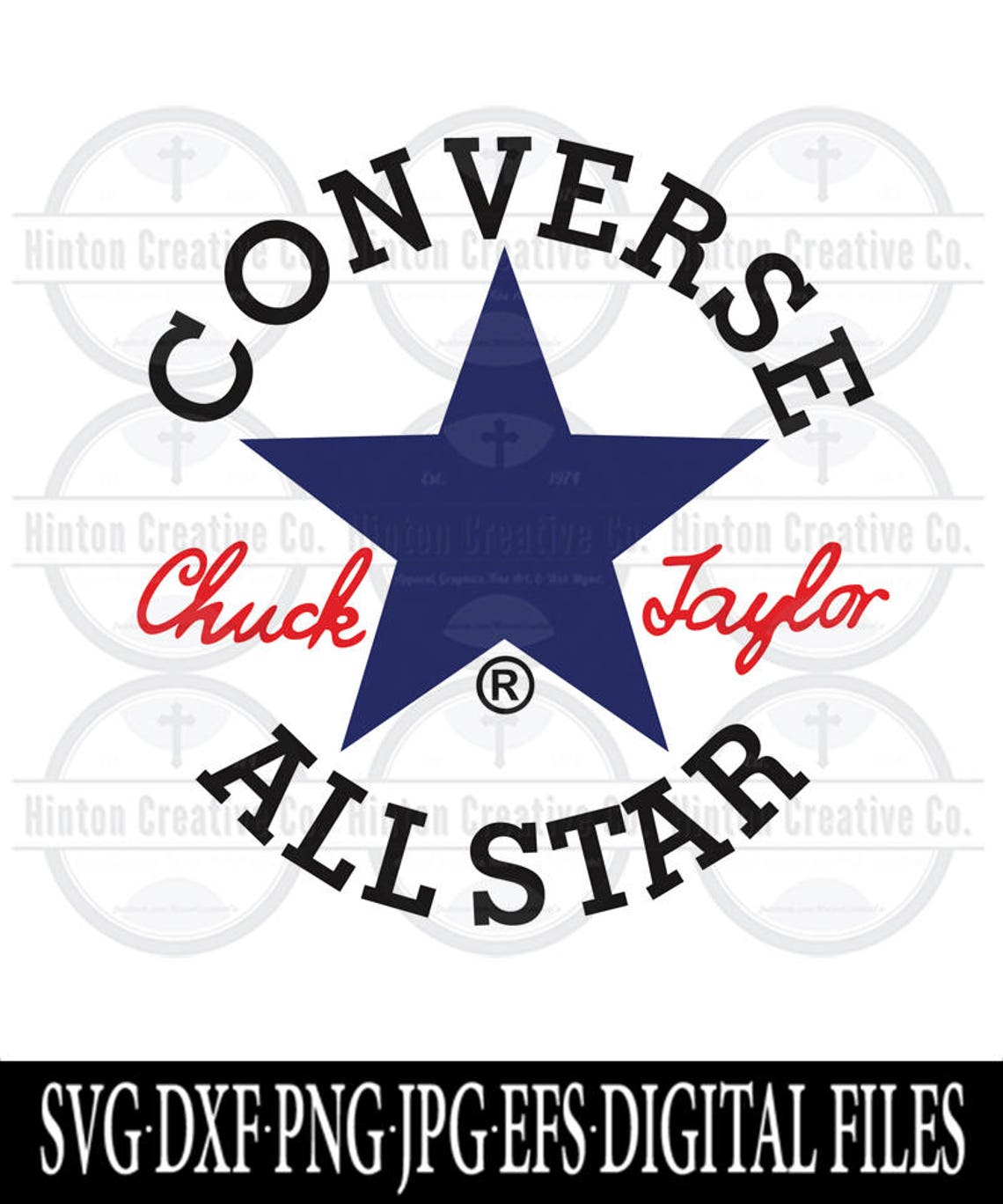 Chuck Taylor Logo Digital Cut File Print File SVG Circuit Silhouette ...