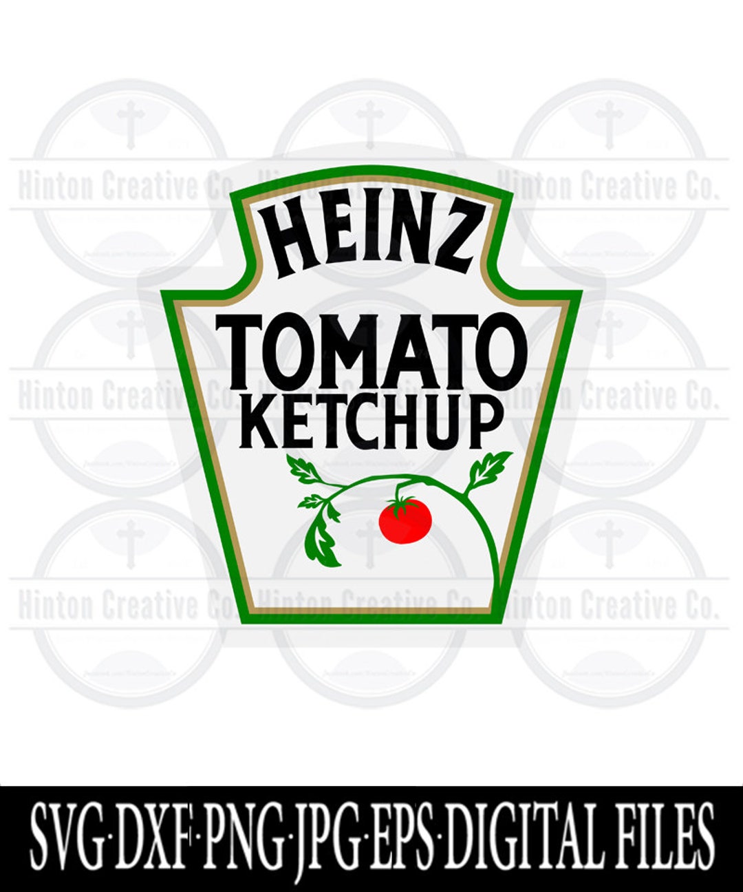 Ketchup Digital Cut File Print File SVG Circuit Silhouette Brother ...