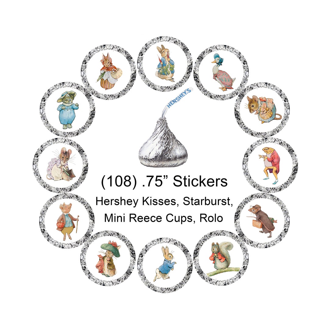 Beatrix Potter Character Stickers: Party Favors, (4 Sizes) - Etsy