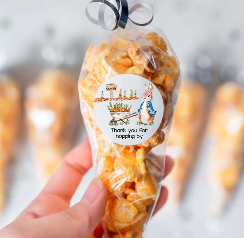 Peter Rabbit Carrot Patch Stickers Baby Shower Birthday - Etsy