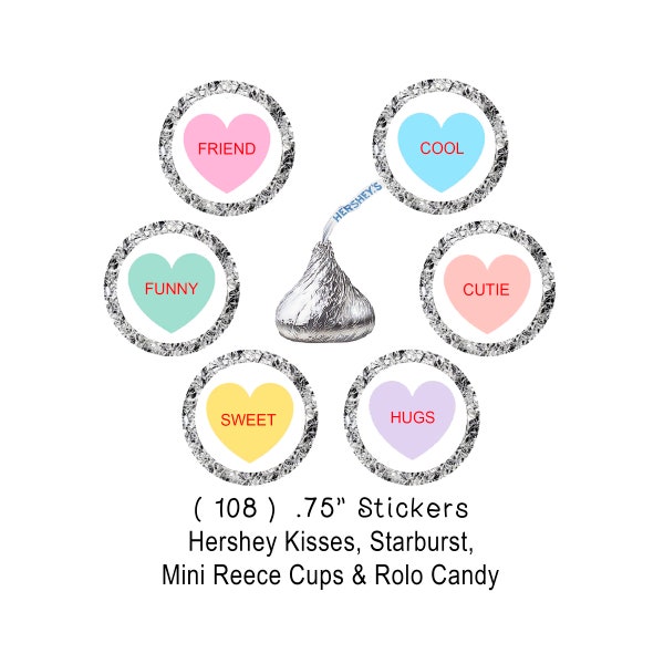 Hershey Kiss Sticker - Etsy